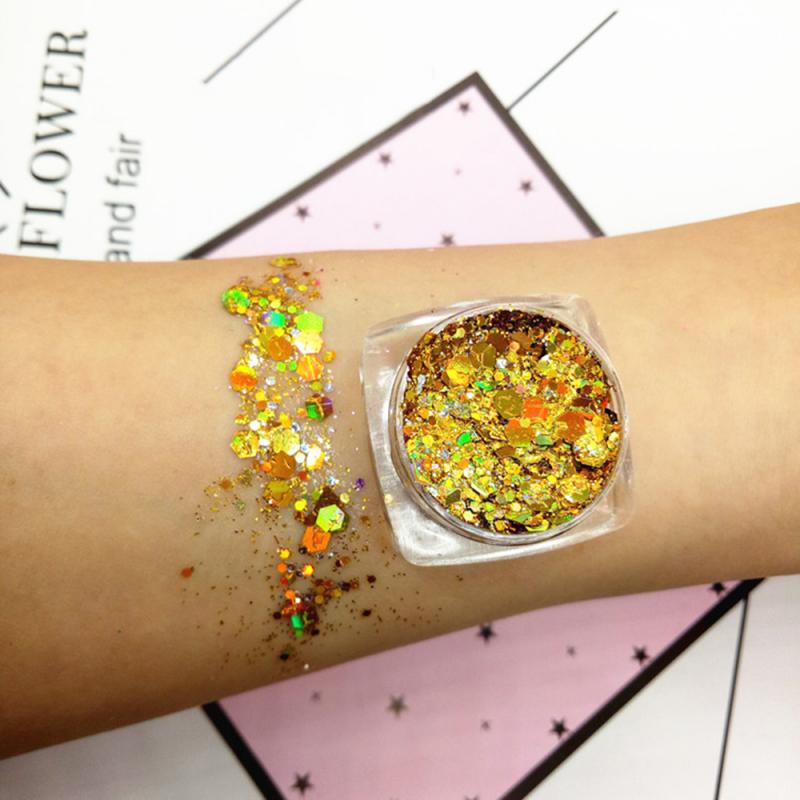 1PC Professional Mermaid Sequins Gel Eye Shadow Holographic Glitter ...