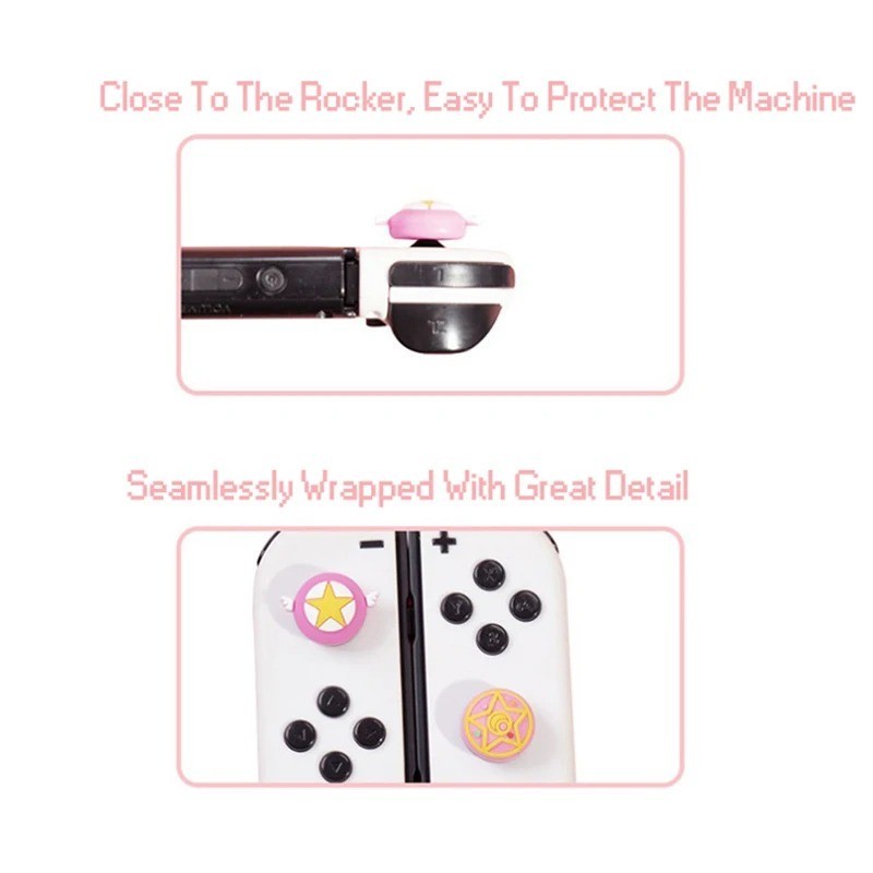 Cute Cardcaptor Sakura Soft Thumb Stick Grip Cap Protective Cover For Nintendo Switch & Switch ...
