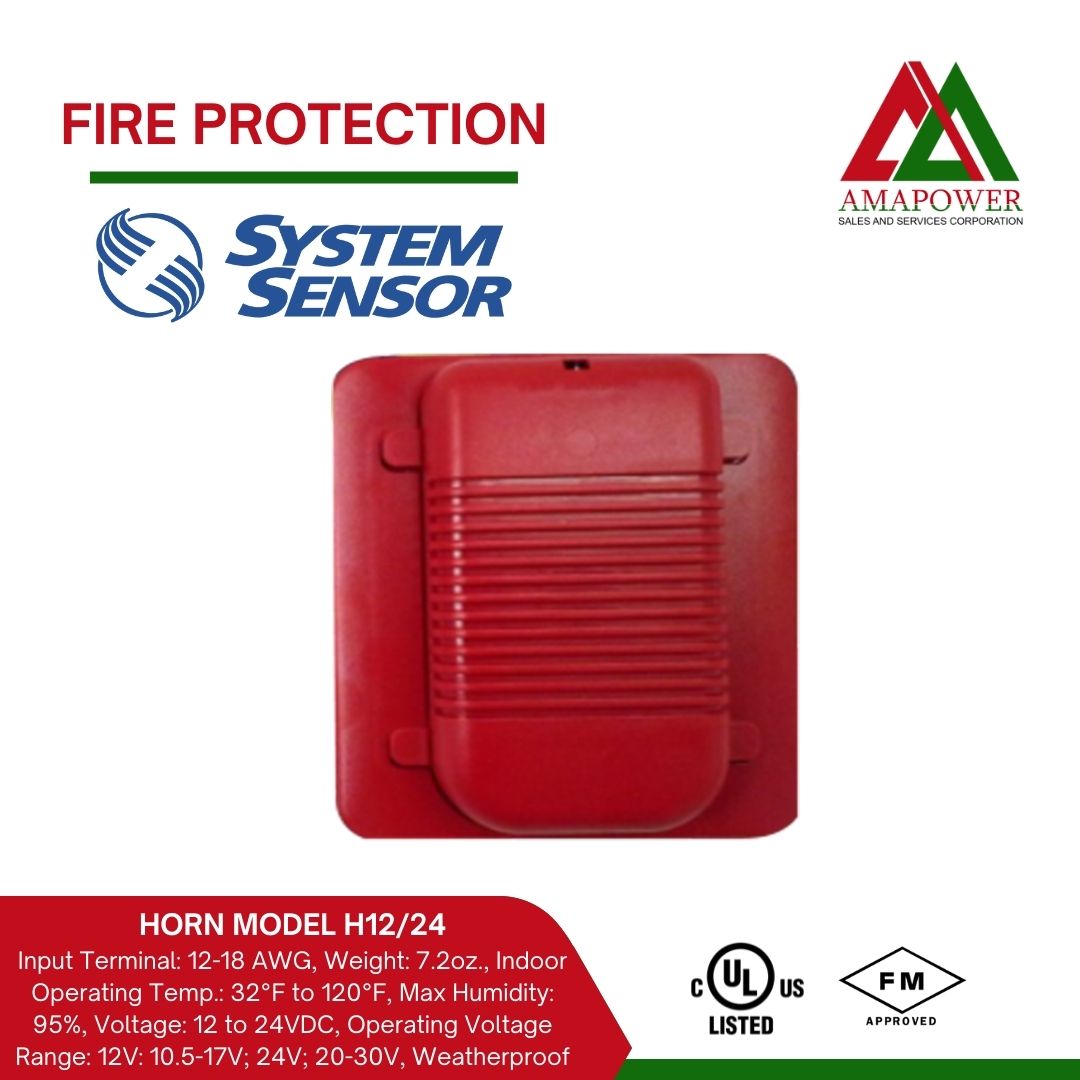 Horn UL/FM MODEL H12/24 "SYSTEM SENSOR" | Lazada PH