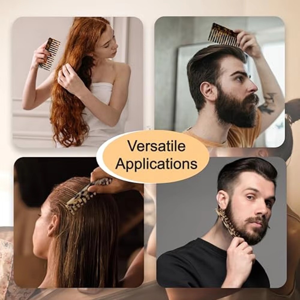 Korean Fashion Anti-static Wide Teeth Hair Comb Portable Large Tooth ...