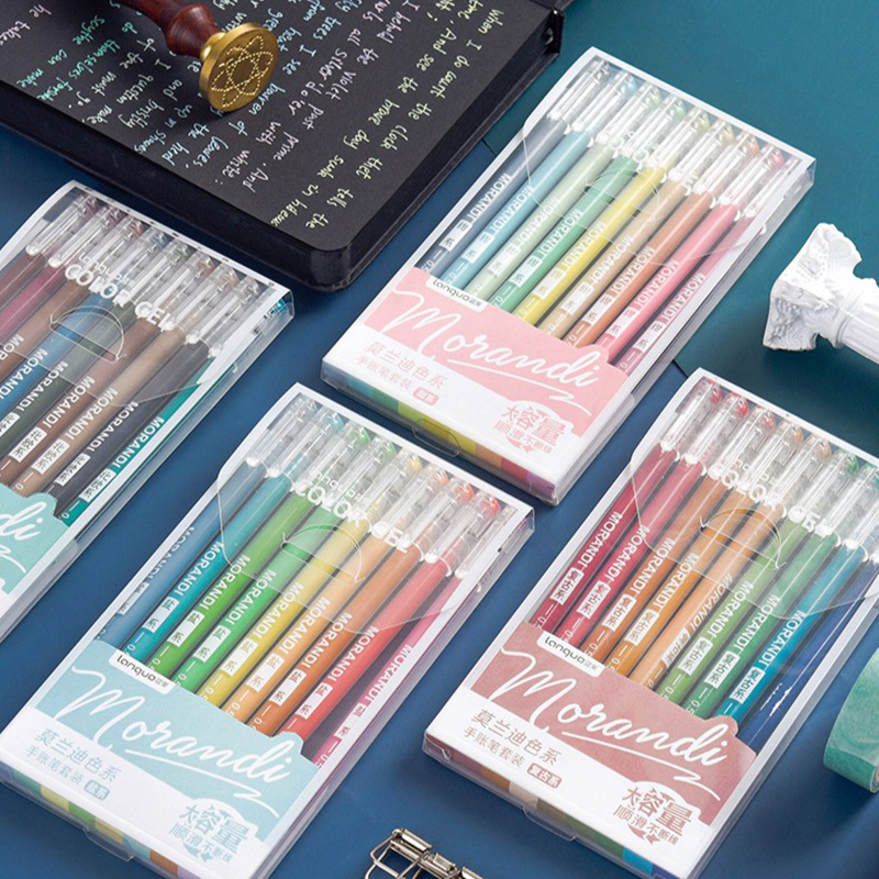 6/9Pcs Student Coloring Drawing Doodling Art Markers Pen DIY Morandi ...