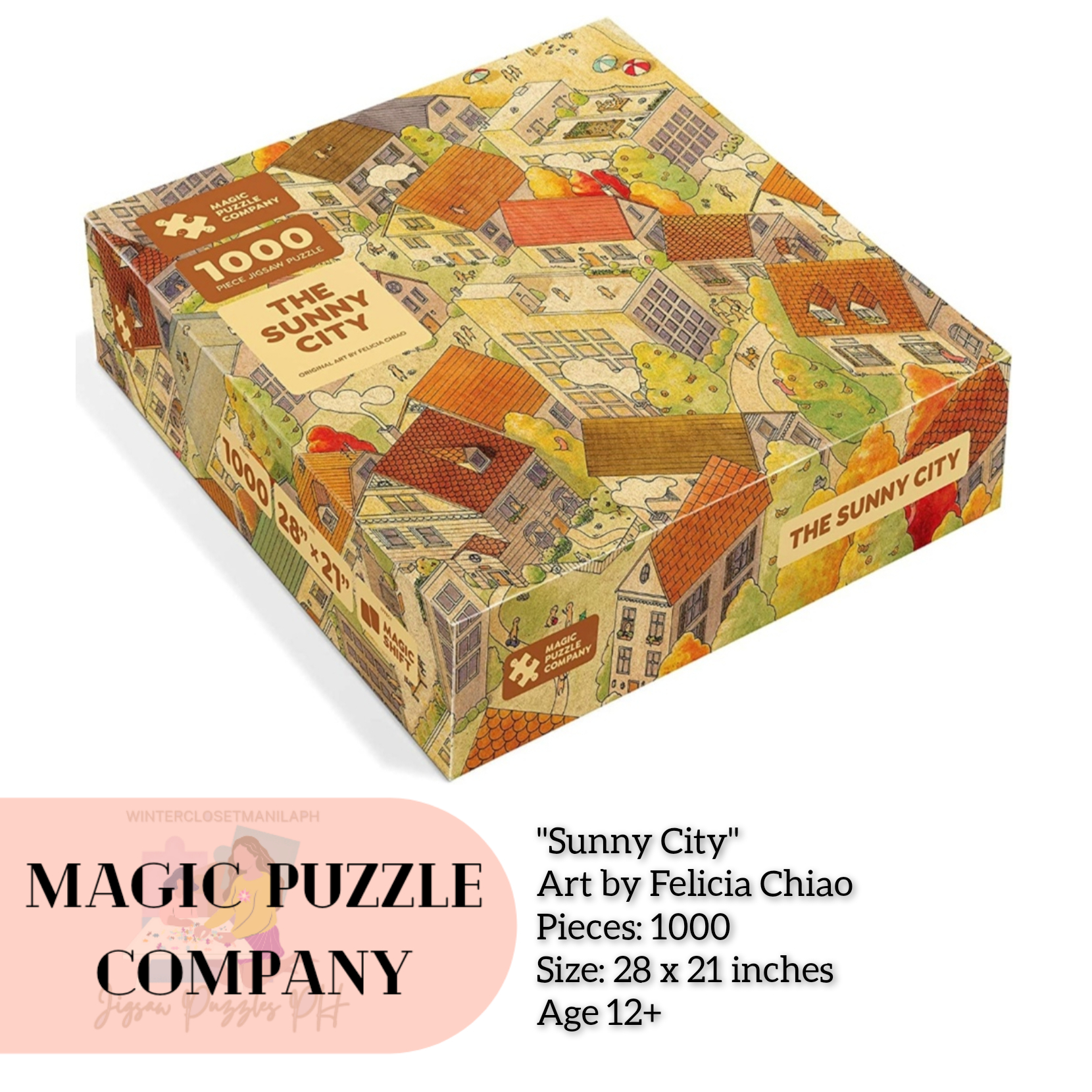 Magic Puzzle Company 1000 piece Jigsaw Puzzle - Busy Bistro, Crystal ...