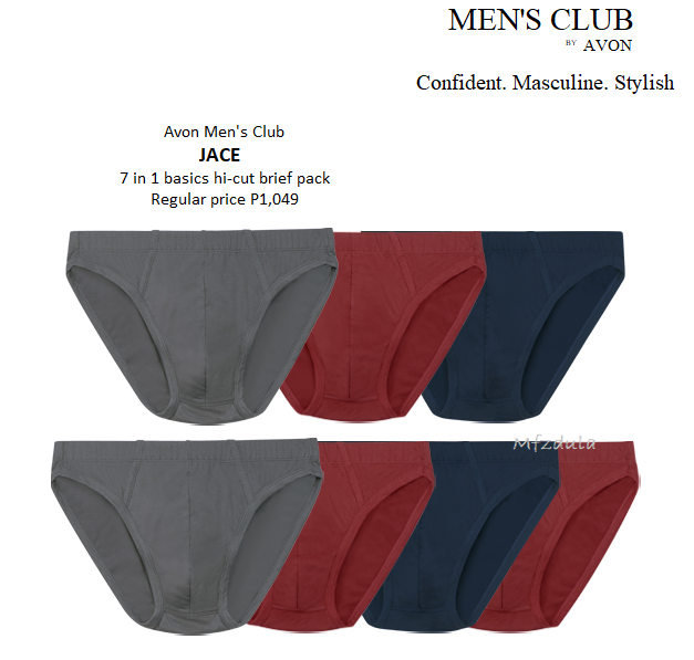 Avon Men's Club JACE 7 in 1 basics hi-cut brief pack | Lazada PH
