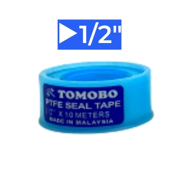 Tombo Teflon Tape 1/2", 3/4", 1" PTFE Seal Tape Water Pipe Thread ...