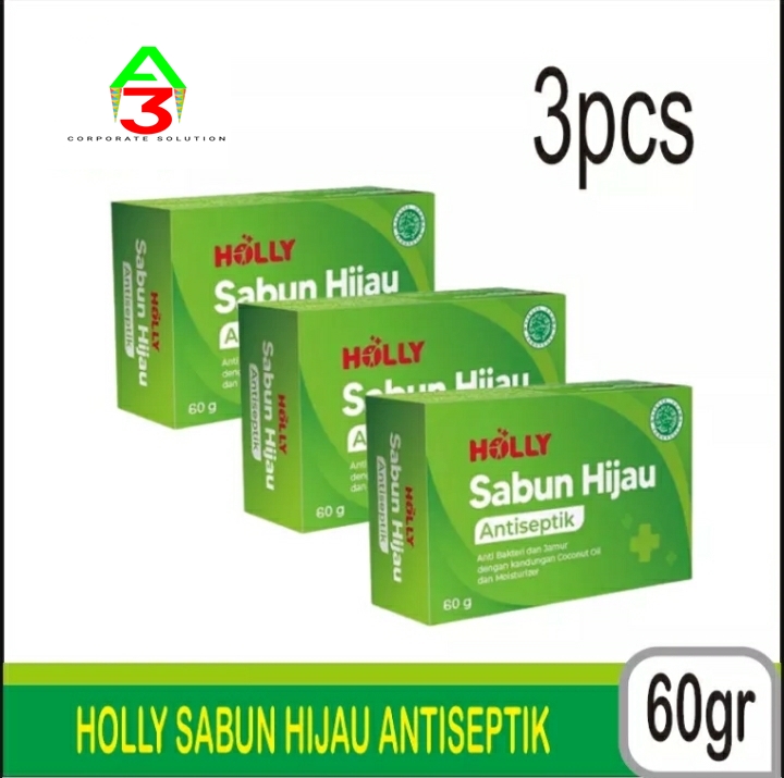 Holly Sabun Hijau ,Antiseptik / Sabun Mandi Batang /Sabun Gatal (Paket ...