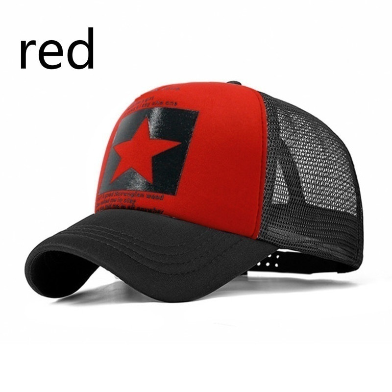 Printed Five-pointed Star Hip-hop Baseball Cap Space Cotton Adjustable ...