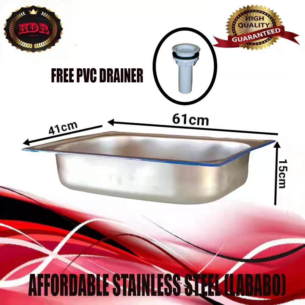 Affordable Stainless Steel Kitchen Sink 16x24 & 14x20 ( Lababo ) (10 ...