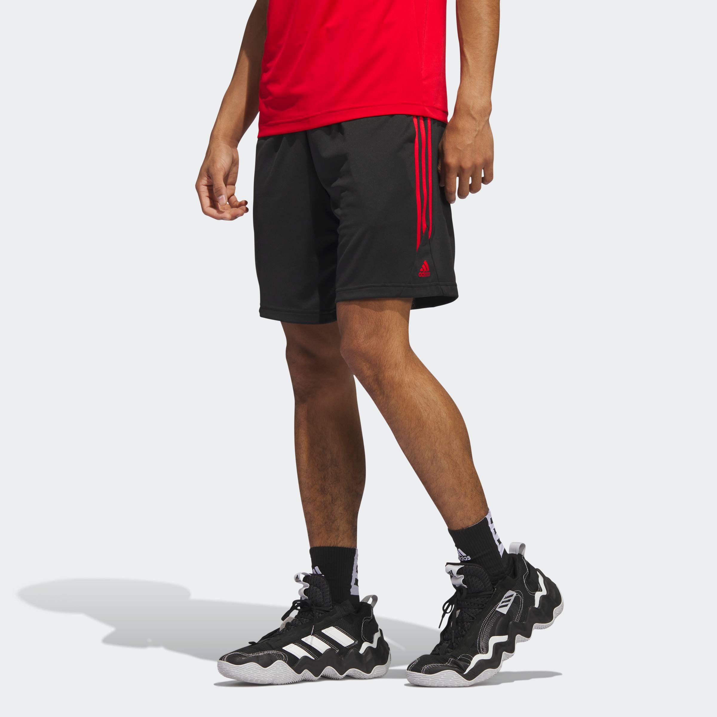 adidas Basketball Legends 3-Stripes Basketball Shorts Men Multicolor ...