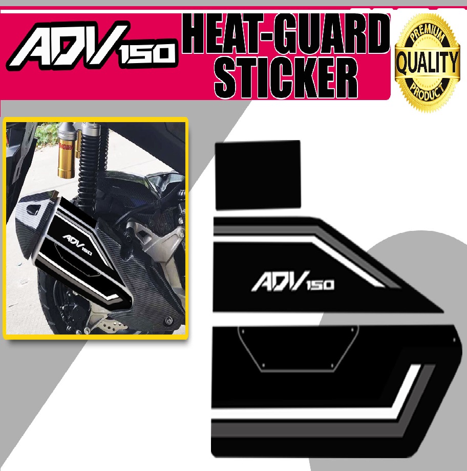 HONDA ADV 150 HEAT GUARD STICKER / ADV 150 HEAT GUARD STICKER/HONDA ADV ...