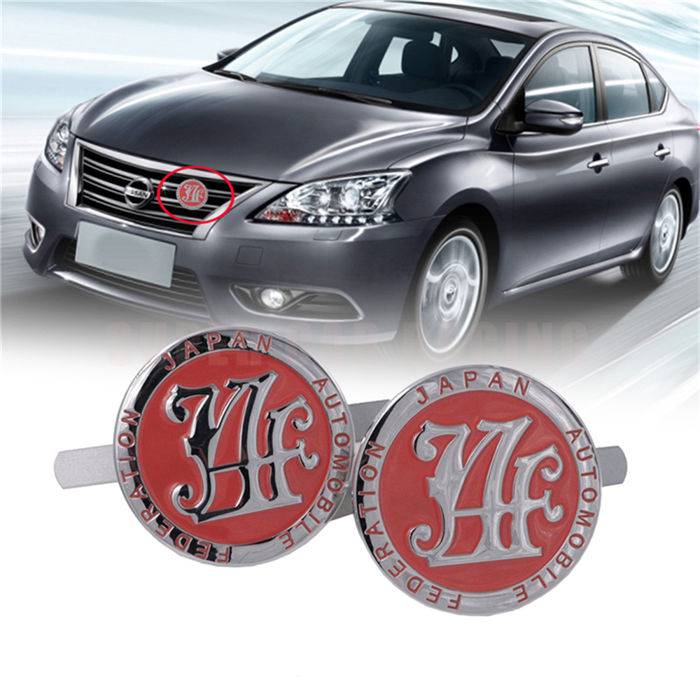 Jdm Styling Car Front Grille Badge Logo Alloy Japan Automobile Jaf ...