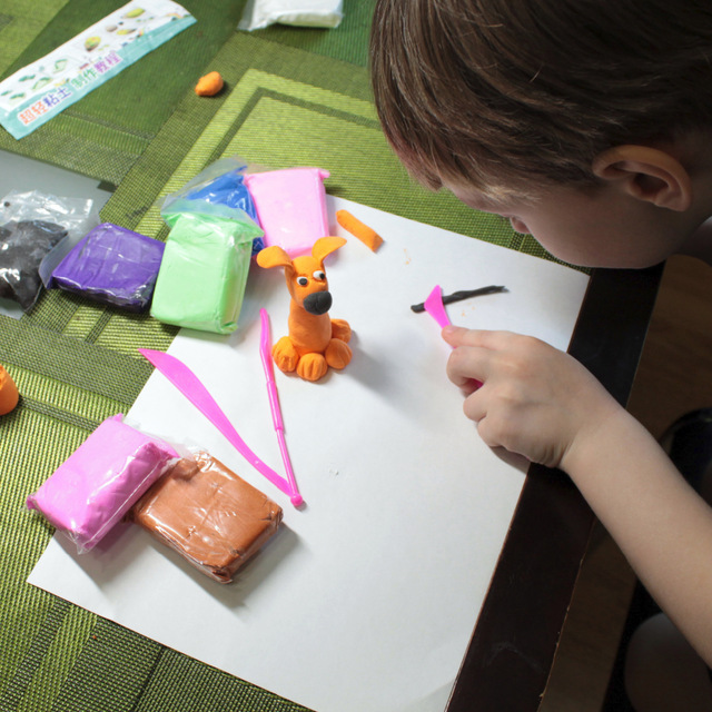 【GlobalTrendz】12 24 36 Polymer Clay with 3 Air Drying Light Plasticine ...