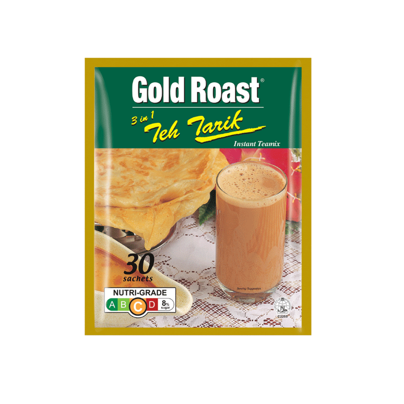 Gold Roast Authentic 3-in-1 Instant Teh Tarik, 30 Sachets - 20g Each ...