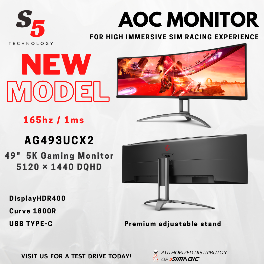 AOC AGON 5k monitor AG493UCX2 49 / AOC 49” version 2 / 49 inch monitor ...