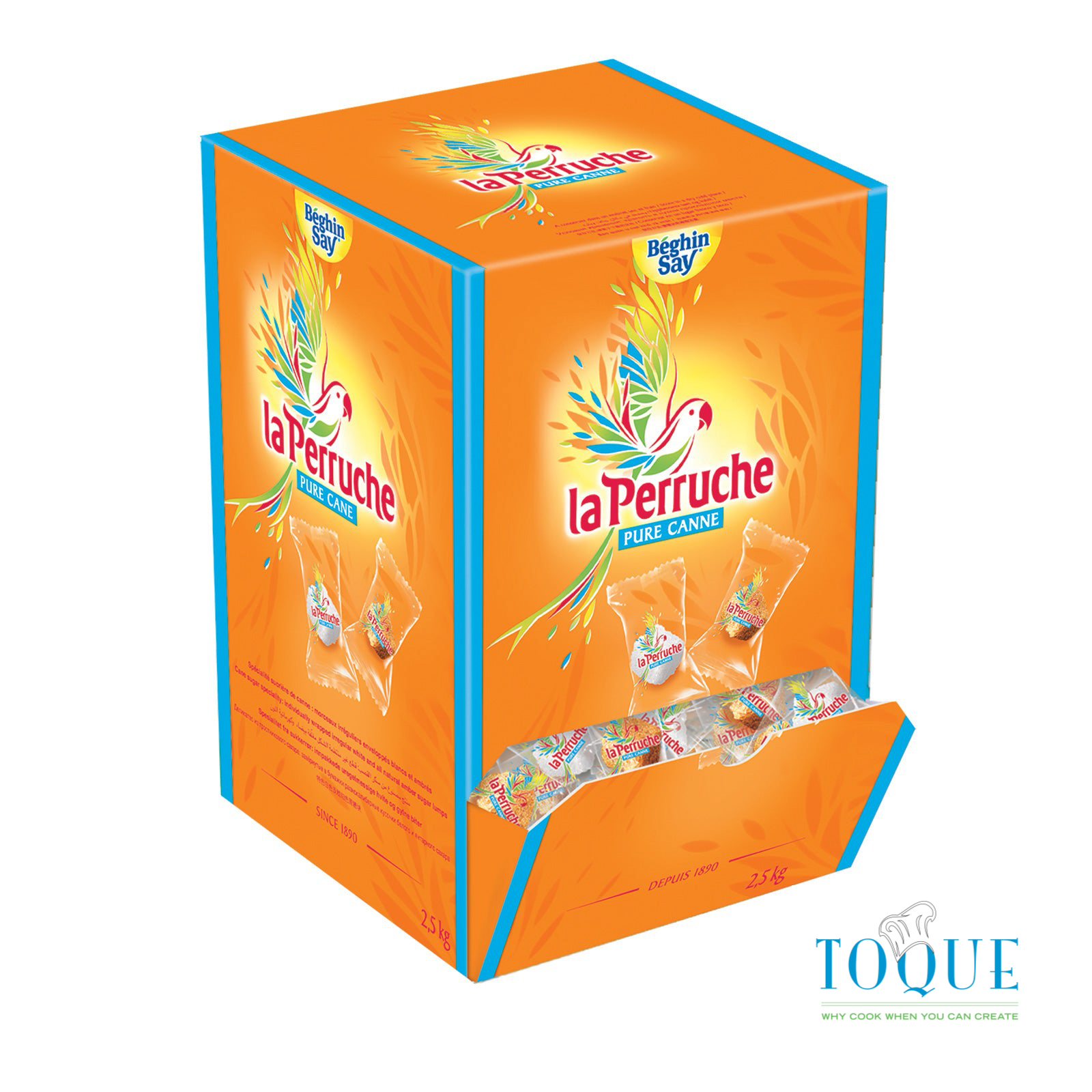 La Perruche White & Amber Cube Sugar, Individually Wrapped 2.5kg ...