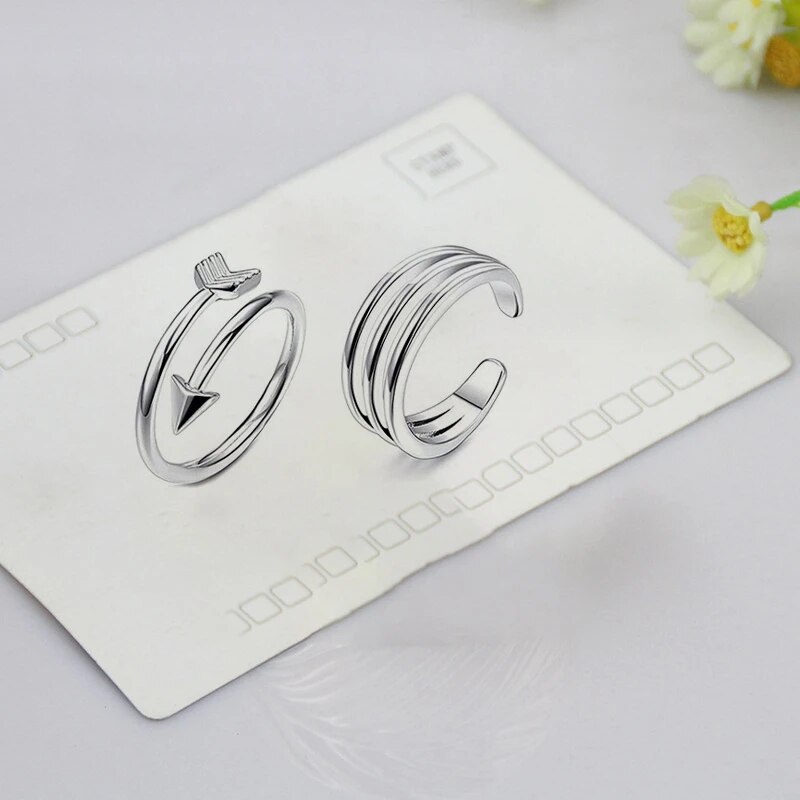 4Pcs Simple Alloy Crystal Foot Ring Adjustable Opening Toe Ring for ...