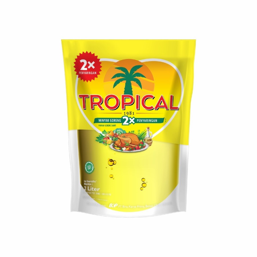 Tropical Minyak Goreng Premium Pouch/Botol 2 Liter 1 Dus (2Liter x 6 ...