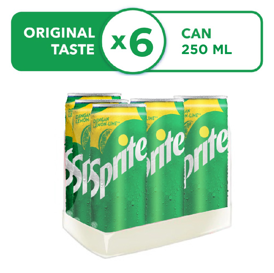 Sprite Kaleng - 250mL x 6pcs | Lazada Indonesia