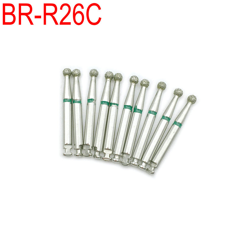 【3d41dddf】10pcs/box Dental Low Speed Diamond Burs For Ra 2.35mm Shank ...