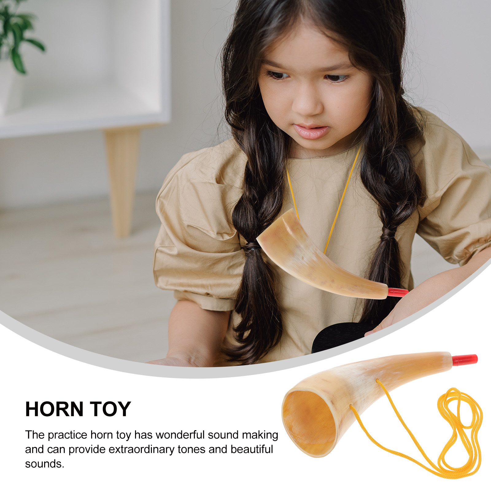 【support】 Viking Horn Kids Educational Toys Party Blower No Noise Ox ...