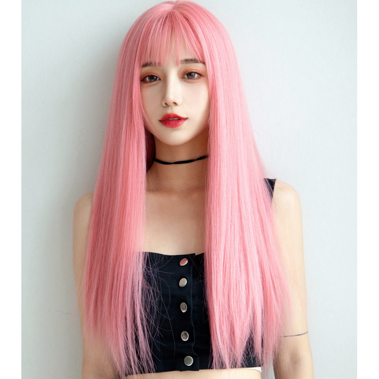 ''Aurora'' Blonde wig female long straight hair cos hairstyle full ...