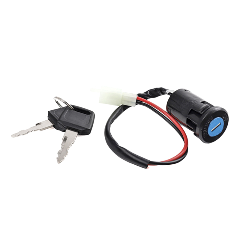 Moped Ignition Key Switch 2 Wire 28mm Hole ATV Dirt Bike Accessory ...