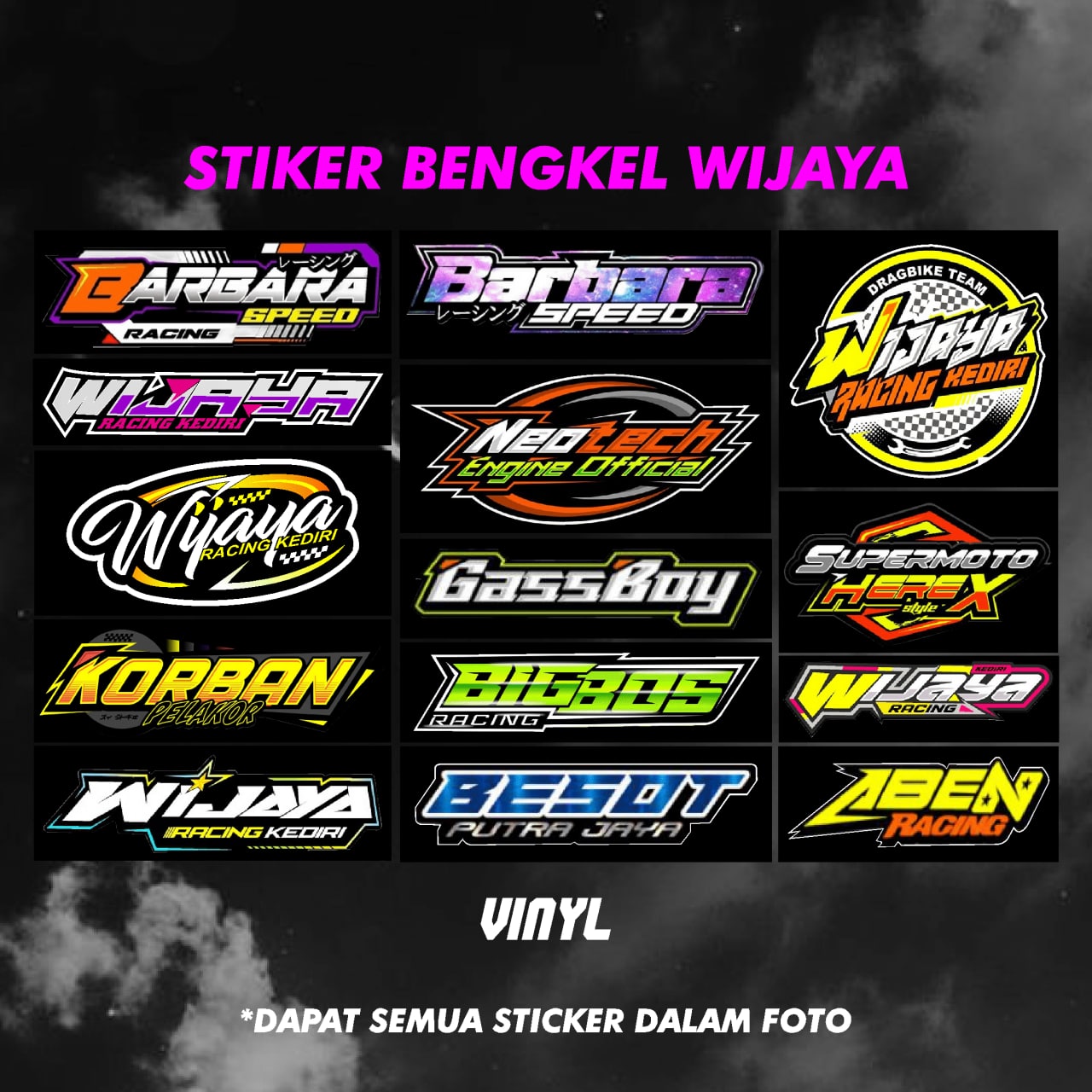 [COD] STICKER PACK BENGKEL WIJAYA Kode | STICKER PACK Hologram murah ...