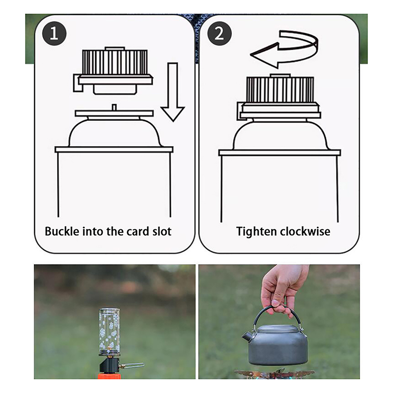 Outdoor Camping Stove Gas Tank Conversion Adapter Gas Burner Picnic ...