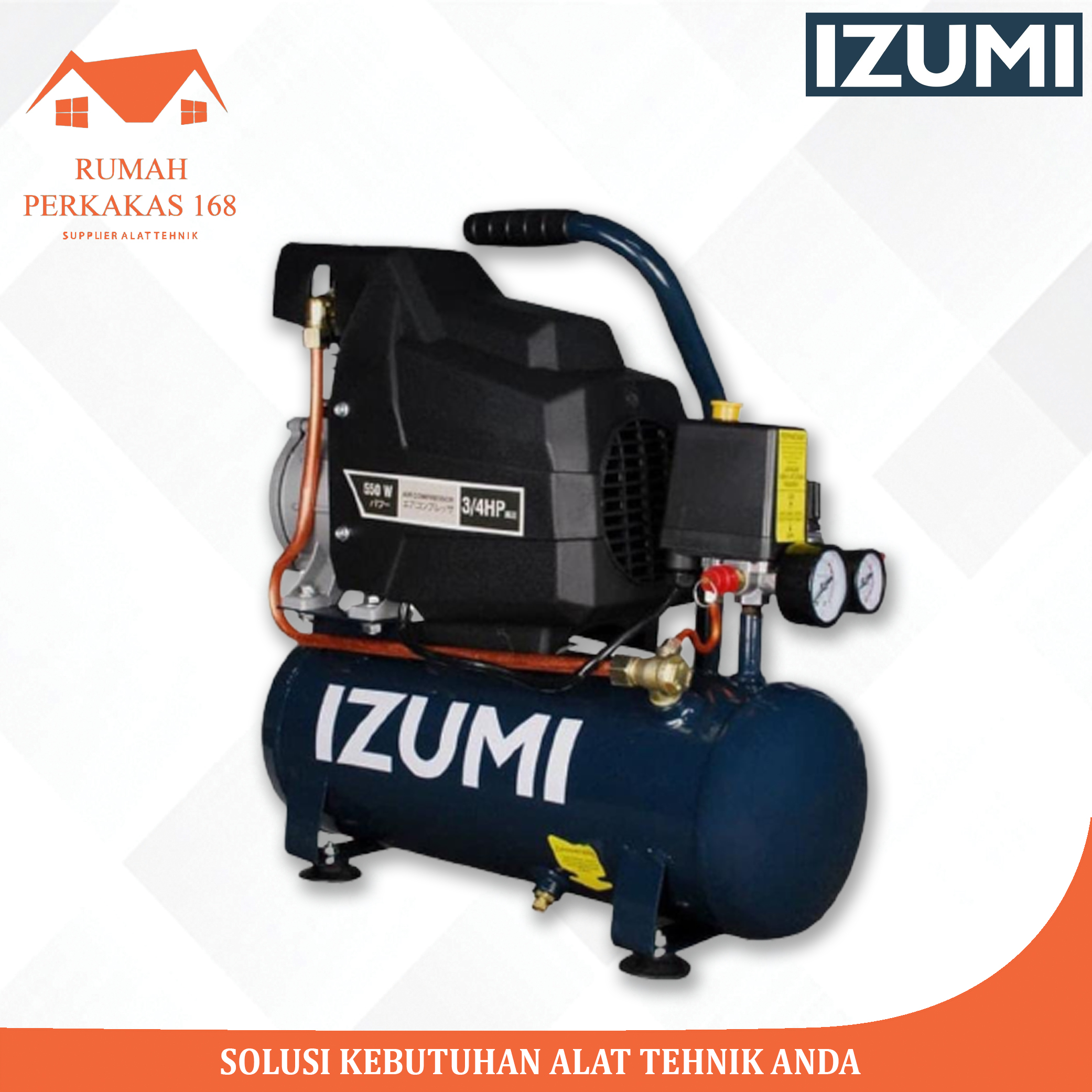 PAKET HEMAT Kompresor Angin IZUMI DD 0709 Air Compressor 0.75PK DD0709 ...