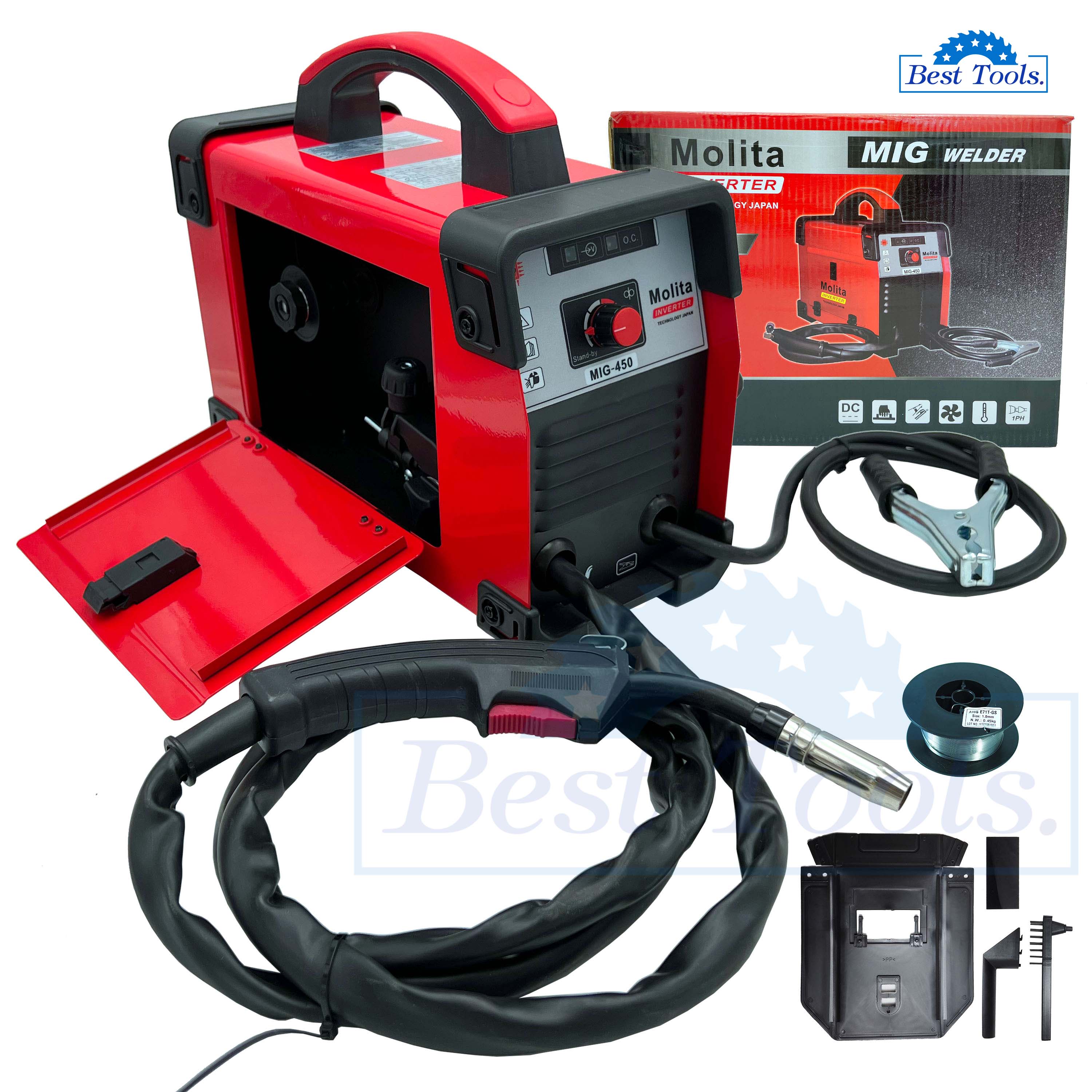 MOLITA ตู้เชื่อม INVENTER ตู้เชื่อมมิกซ์ ตู้ขนาดใหญ่ MIG-450 สำหรับงาน ...