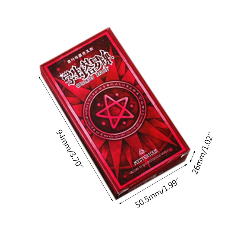 【TechHaven123】Student Tarot Cards Deck Guidebook Mysterious Divination ...