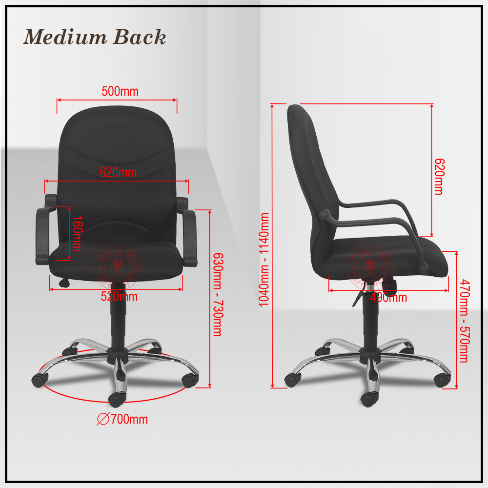 Economy Office Chair / High Back Chair / Medium Back Chair / Low Back ...