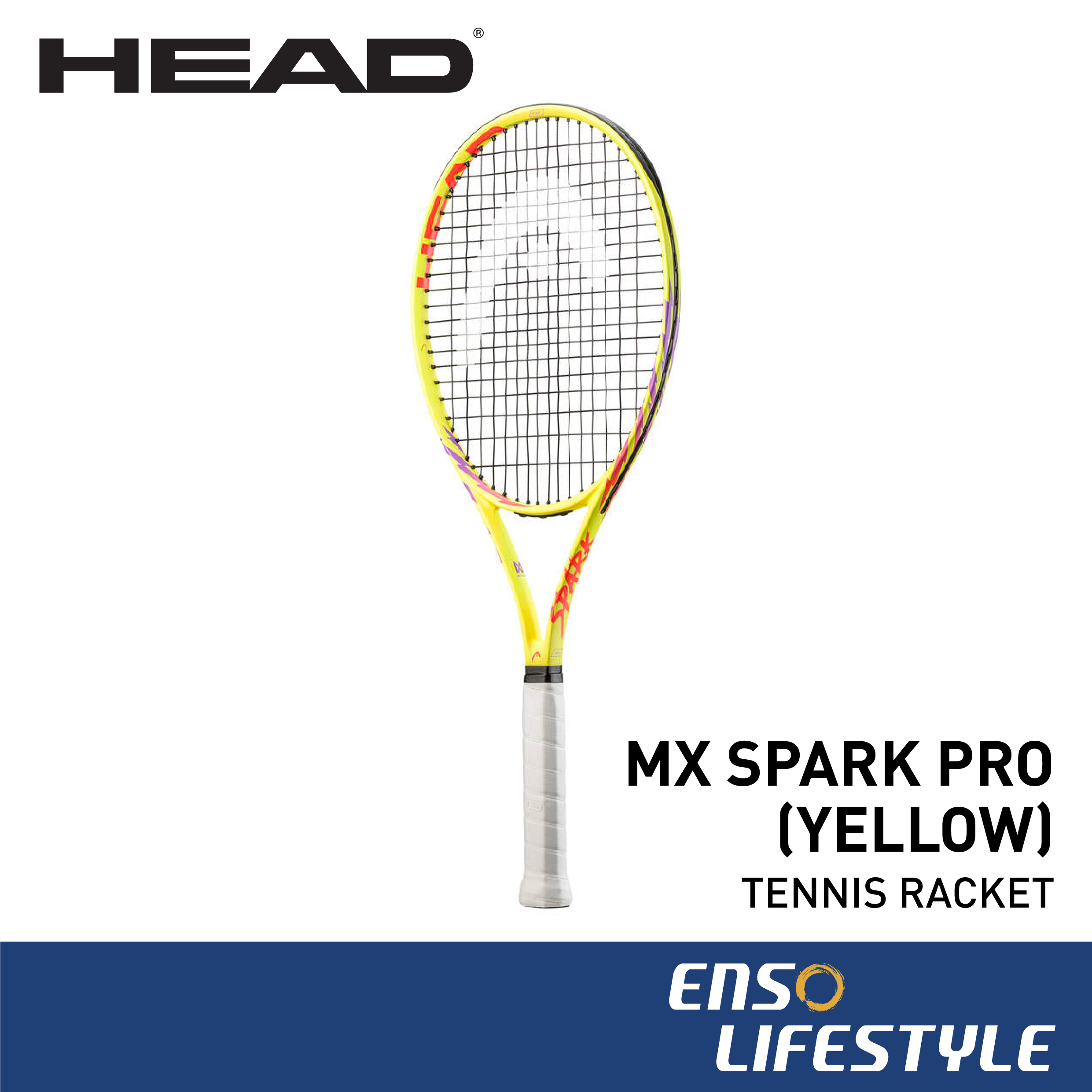 HEAD Tennis Racket MX Spark Pro (Yellow) [SC20] (Strung) [Enso ...