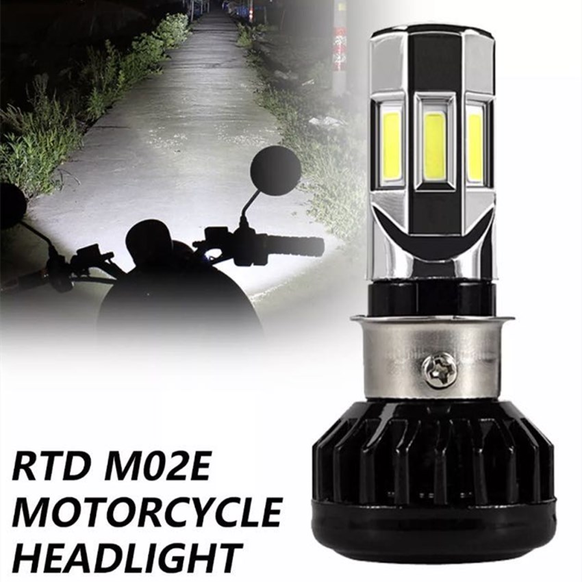 RTD ไฟหน้ามอเตอร์ไซค์LED สีขาว 4ชิพ 35W 6500K 4400lm H4 ไฟหน้า ...