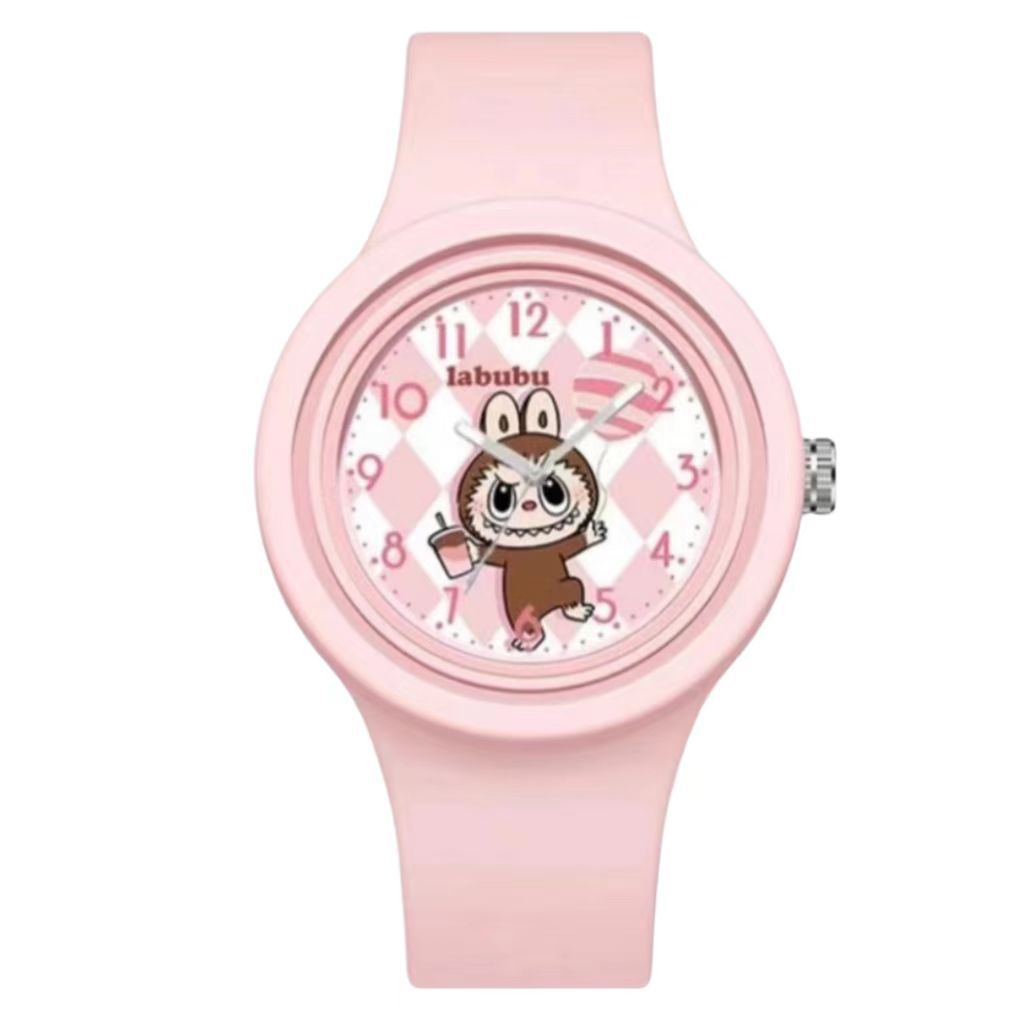 【New arrival】Circular Labubu Watch with Silicone Quartz - Trending ...