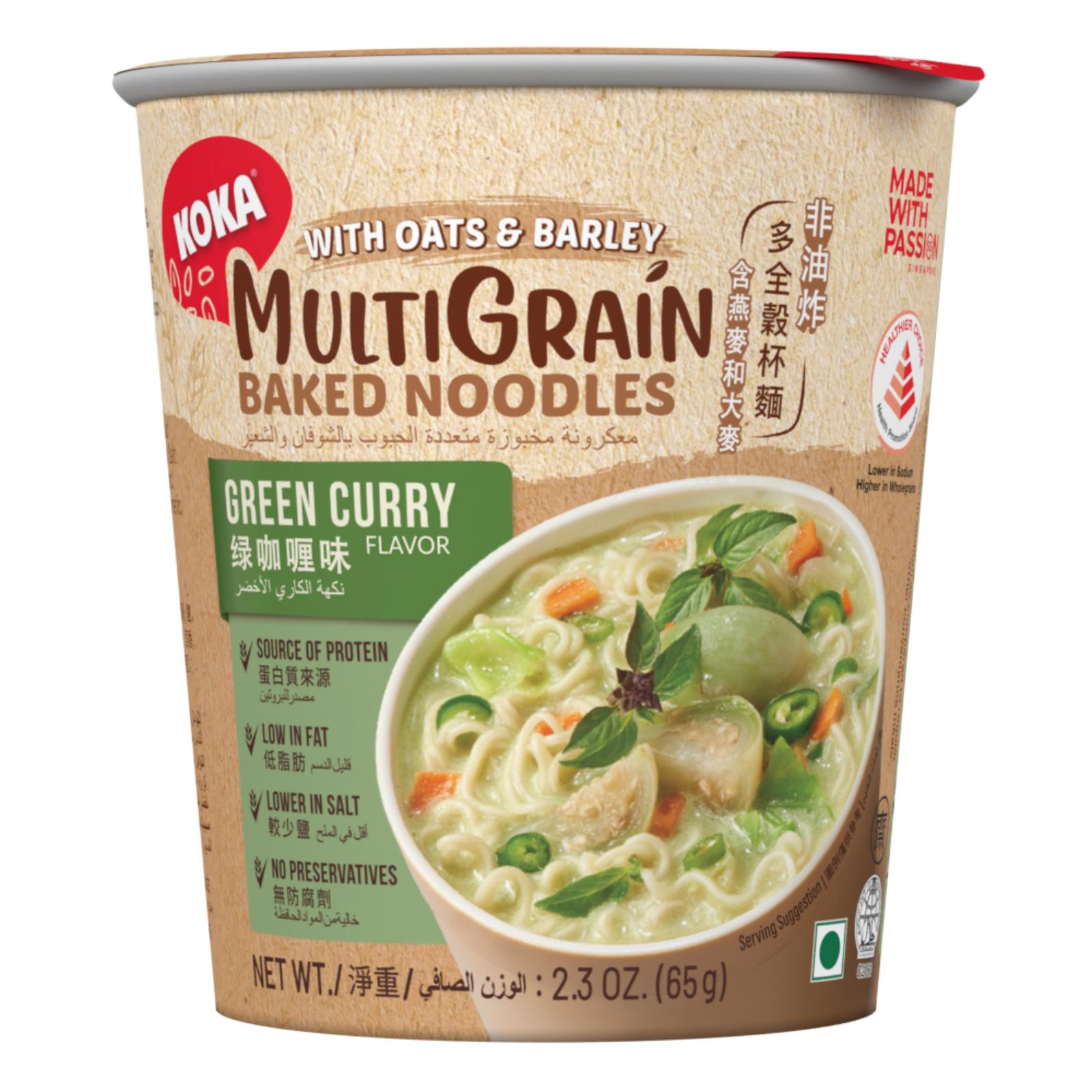 Koka Multigrain With Oats Barley - Green Curry Instant Cup Noodles ...