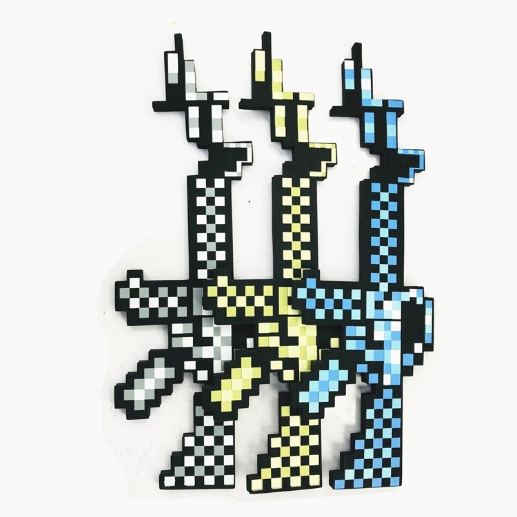 Minecraft Childrens Design Blue Diamond Sword Soft Game EVA Foam Toy ...