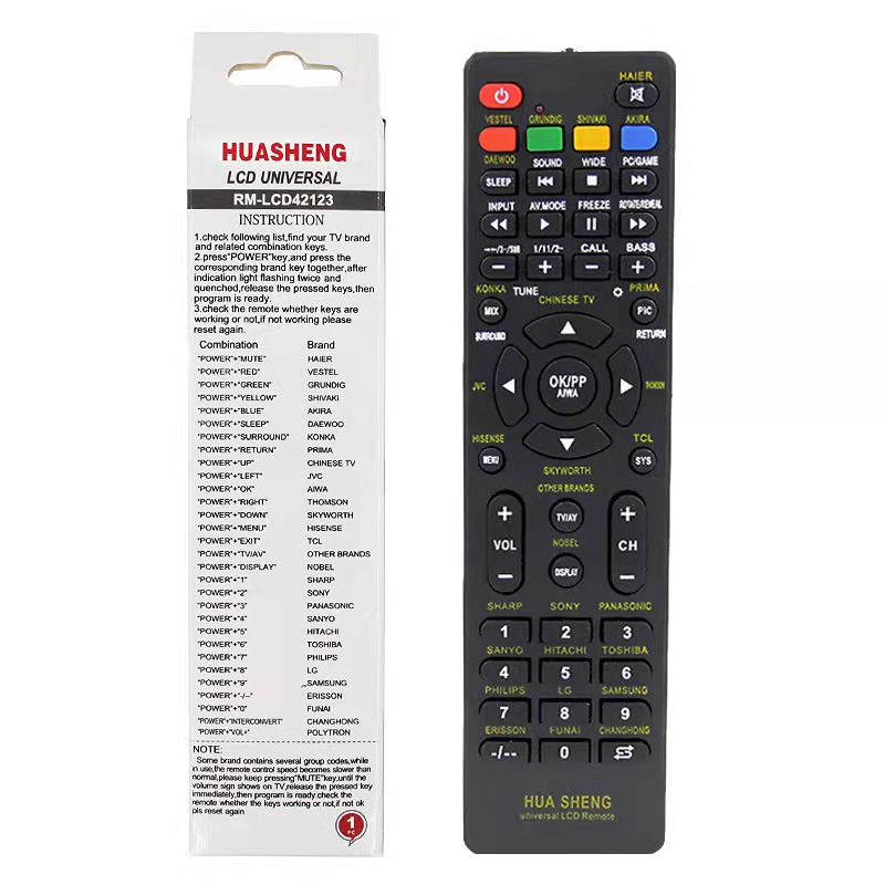 Universal LED/LCD Remote Control for LCD/LED TV RM-LCD42123 Universal ...