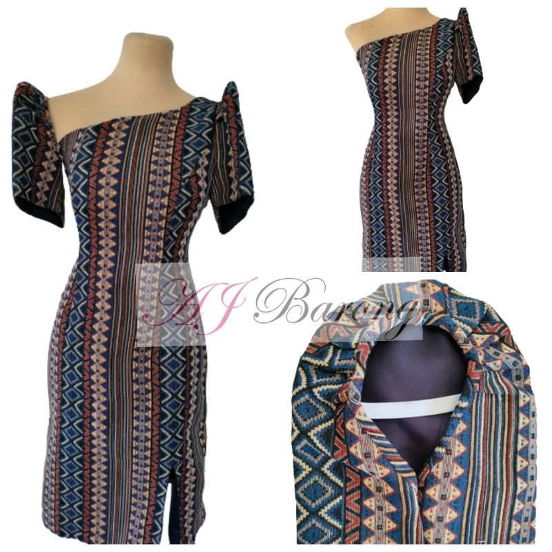 🎇 Modern Filipiniana Venus cut ethnick with detachable mistiza sleeve ...