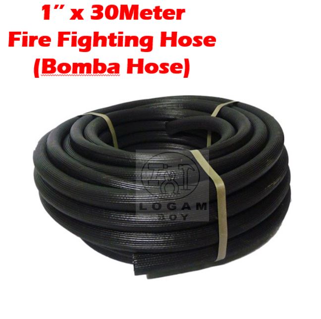 BOMBA HOSE 1'' X 30METER FIRE FIGHTING HOSE PIPE HYDRANT HOSE BLACK ...