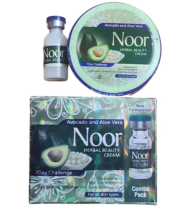 ORIGINAL NOOR Herbal Beauty WHITENING Cream with Serum Combo nhb | Daraz.lk