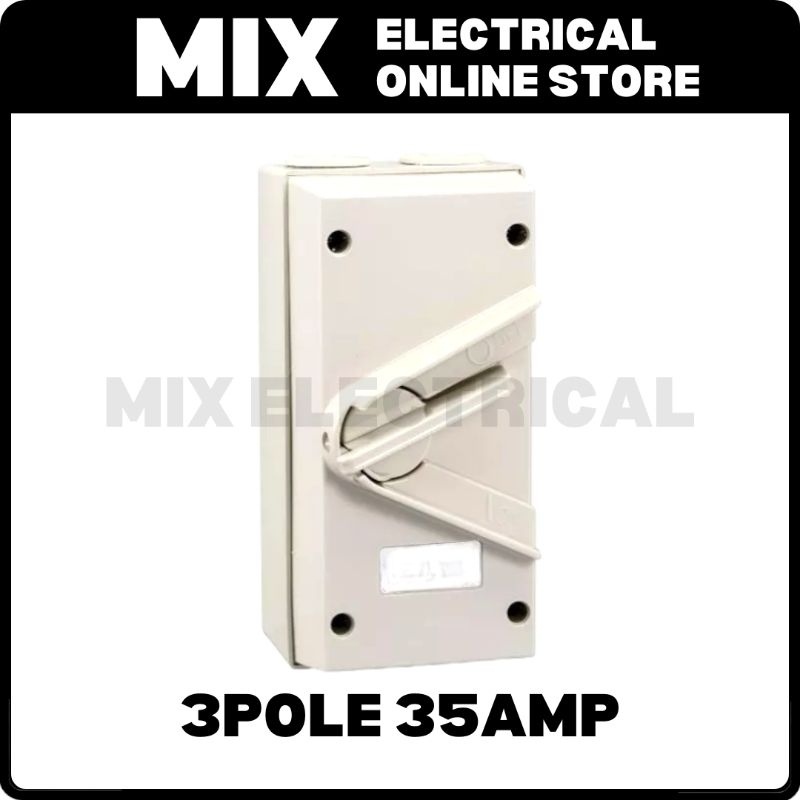 IP56 20A / 35A / 63A Weatherproof Isolator Switch Weatherproof Surface Switch / Outdoor Weather ...