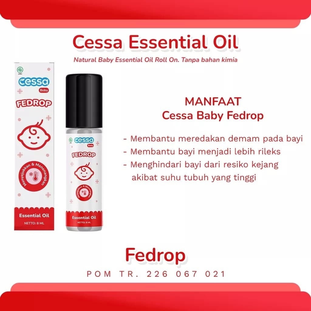 CESSA Baby Kids Natural Essential Oil Happy Nose Fever Drop Fedrop ...
