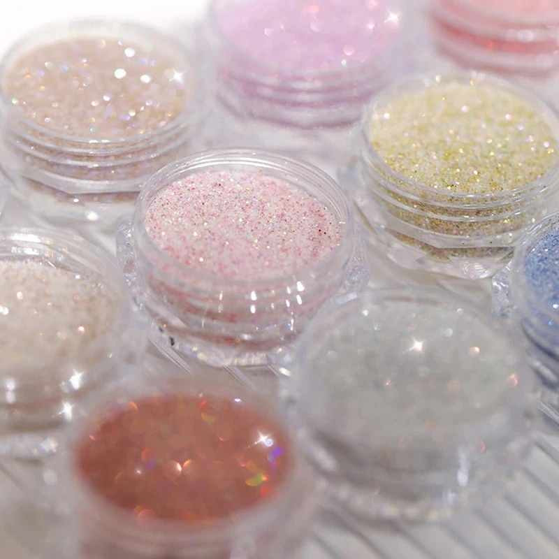 BeliefMelief Profesional 8 Colors Reflective Nail Crystal Diamond ...