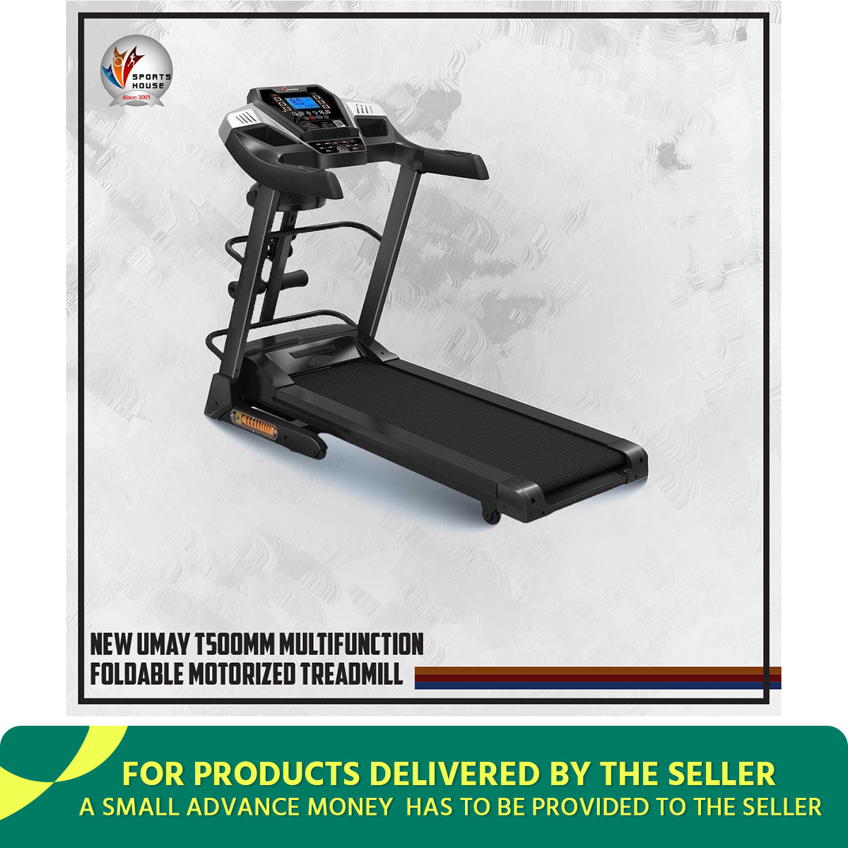 New Umay T500MM Multifunction foldable motorized treadmill | Daraz.com.bd
