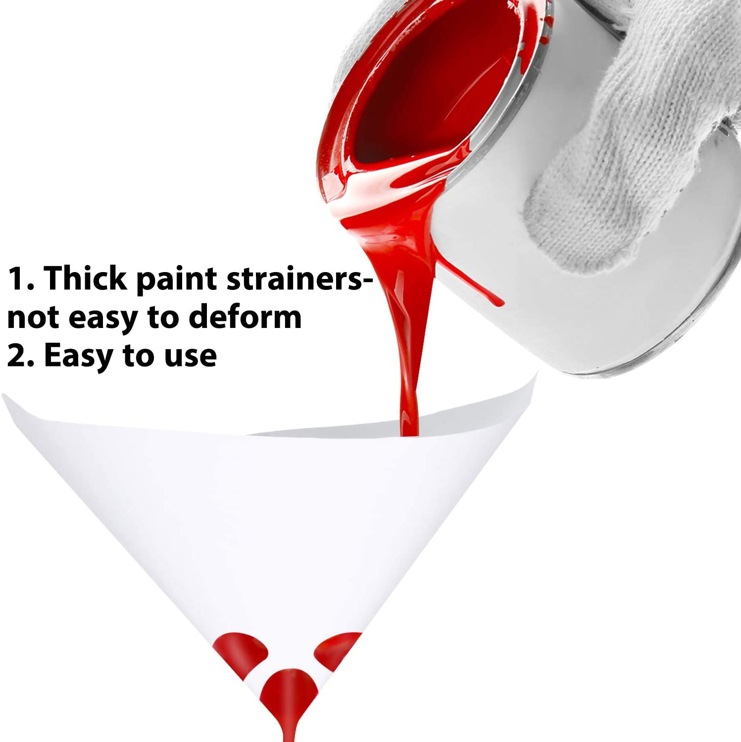 Paint Filter Paper Purifying Straining Cup Funnel 100 Mesh Paint Filte ...