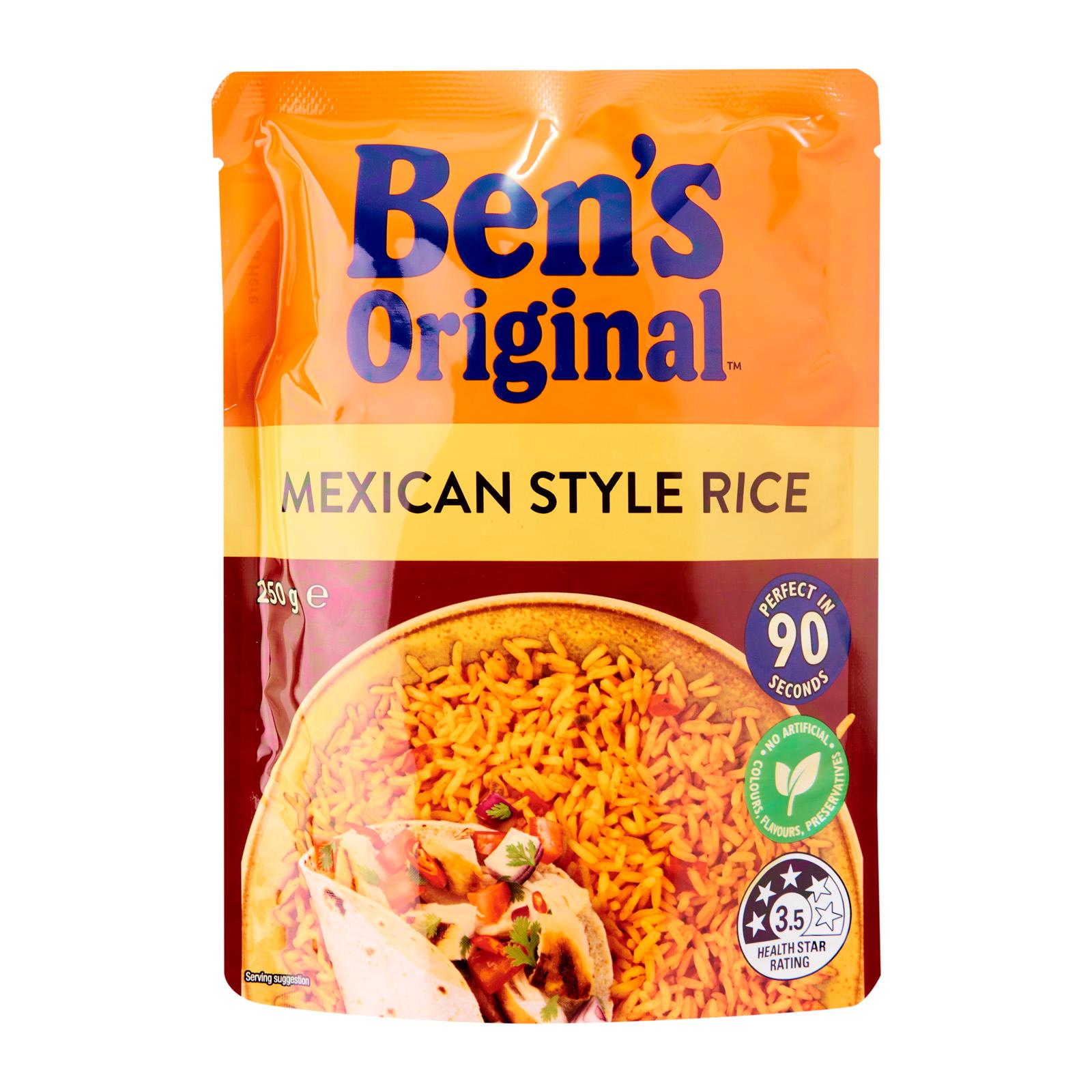Ben's Original Mexican Style Rice Microwave Rice Pouch 250G | Lazada Singapore