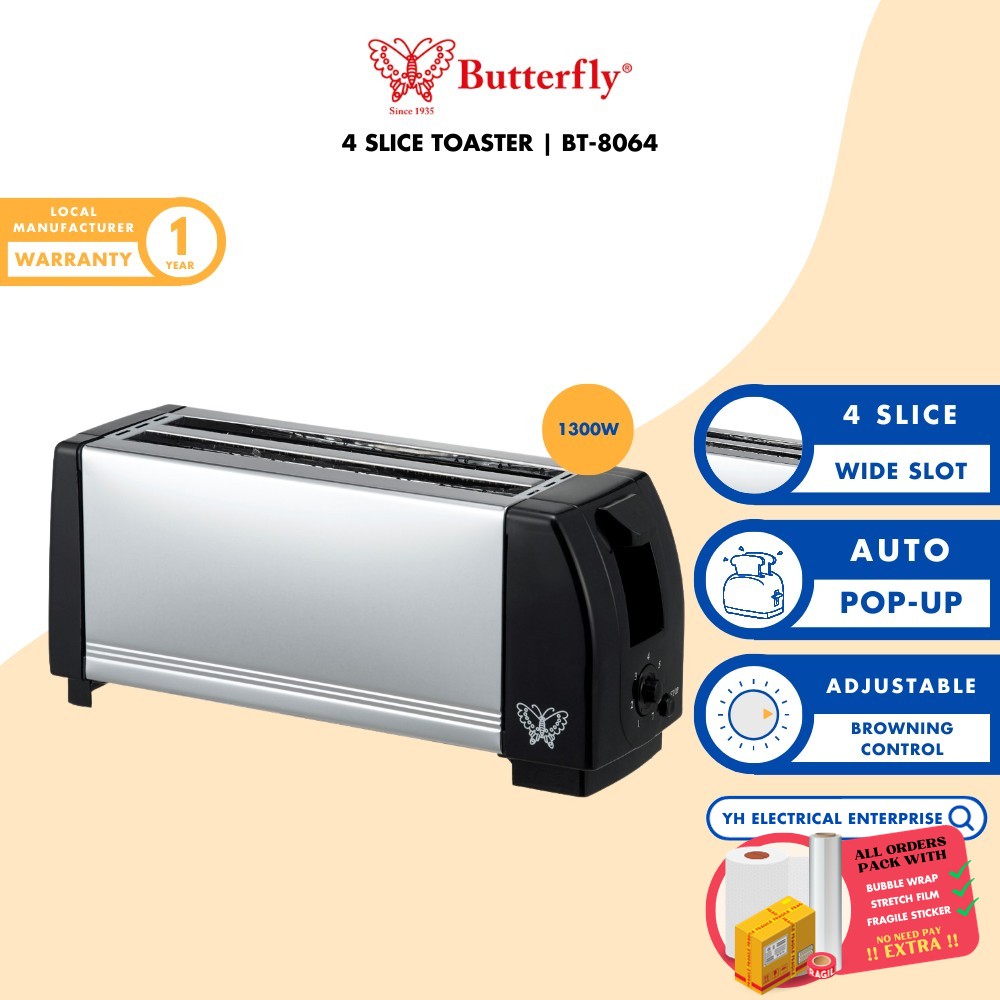 Butterfly 4 Slice Toaster BT-8064 | Lazada