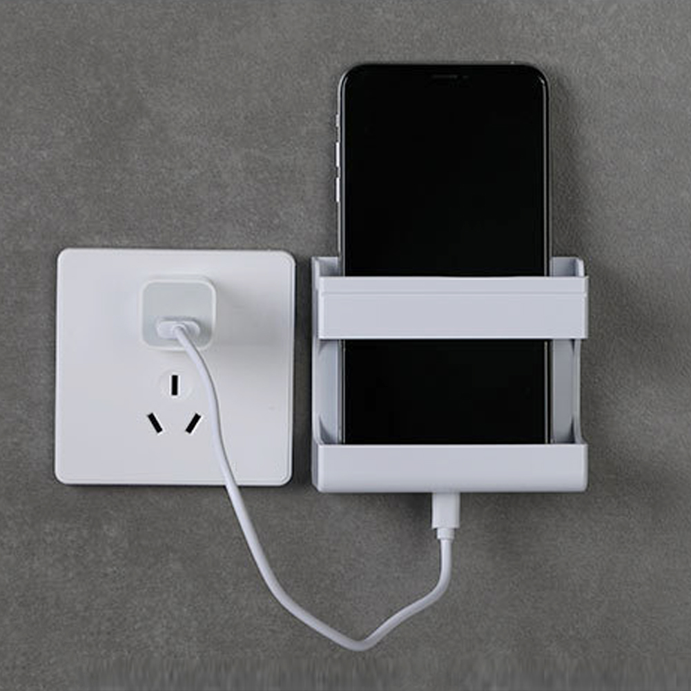 JM Wall-mounted Adhesive Mobile Phone Charging Stand Remote Control ...