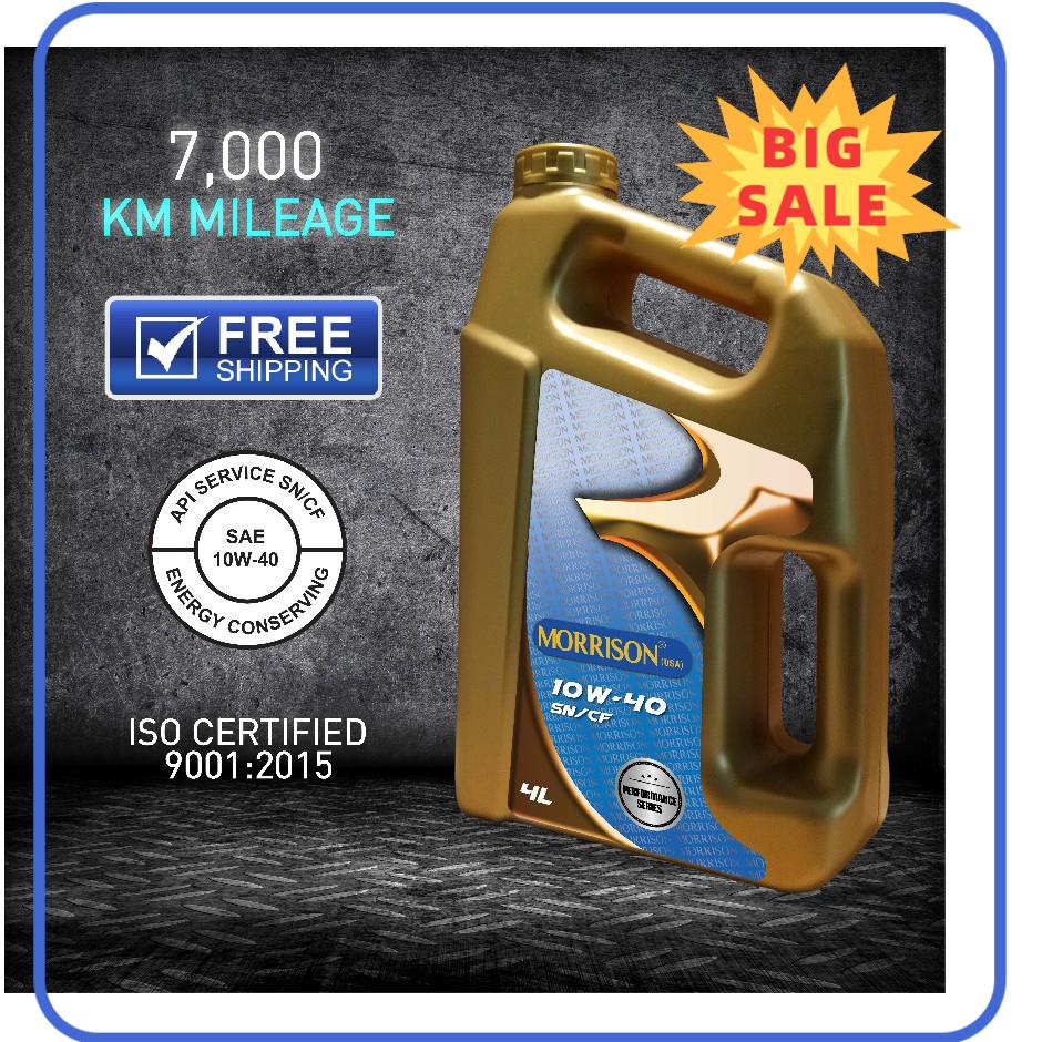 ⭐ [100% ORIGINAL] ⭐ MORRISON 10W-40 SEMI SYNTHETIC SNCF MAS ENGINE OIL ...