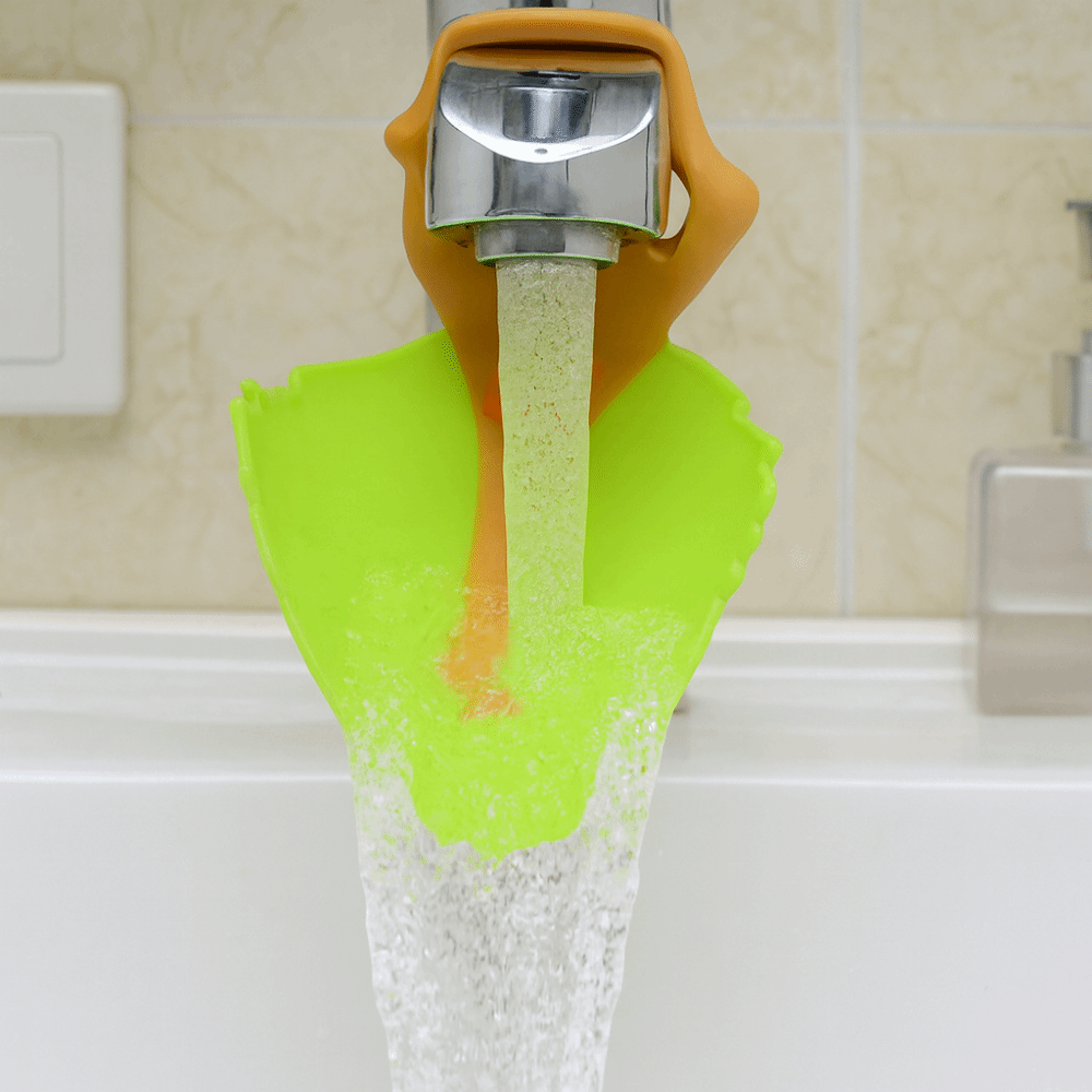 Practical Cartoon Children's Faucet Extender Safety Leaf Design Sink ...